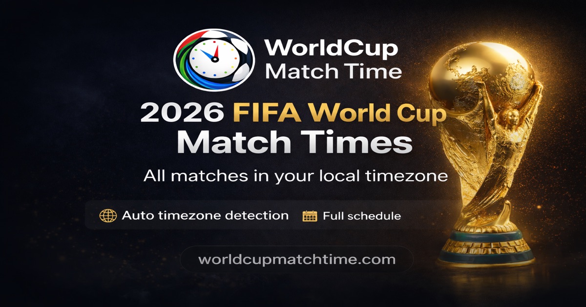 World Cup 2026 Schedule in BST/GMT – UK Time | WorldCupMatchTime.com
